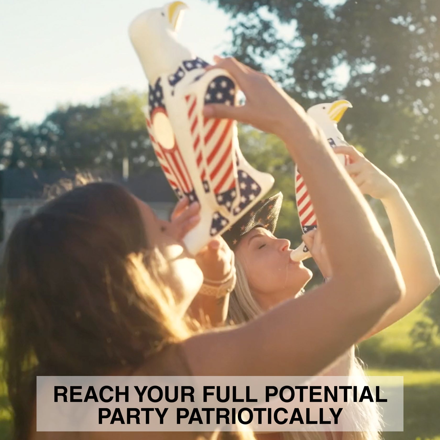 Celebrate with the Patriotic Eagle Beer Bong – Freedom Funnel