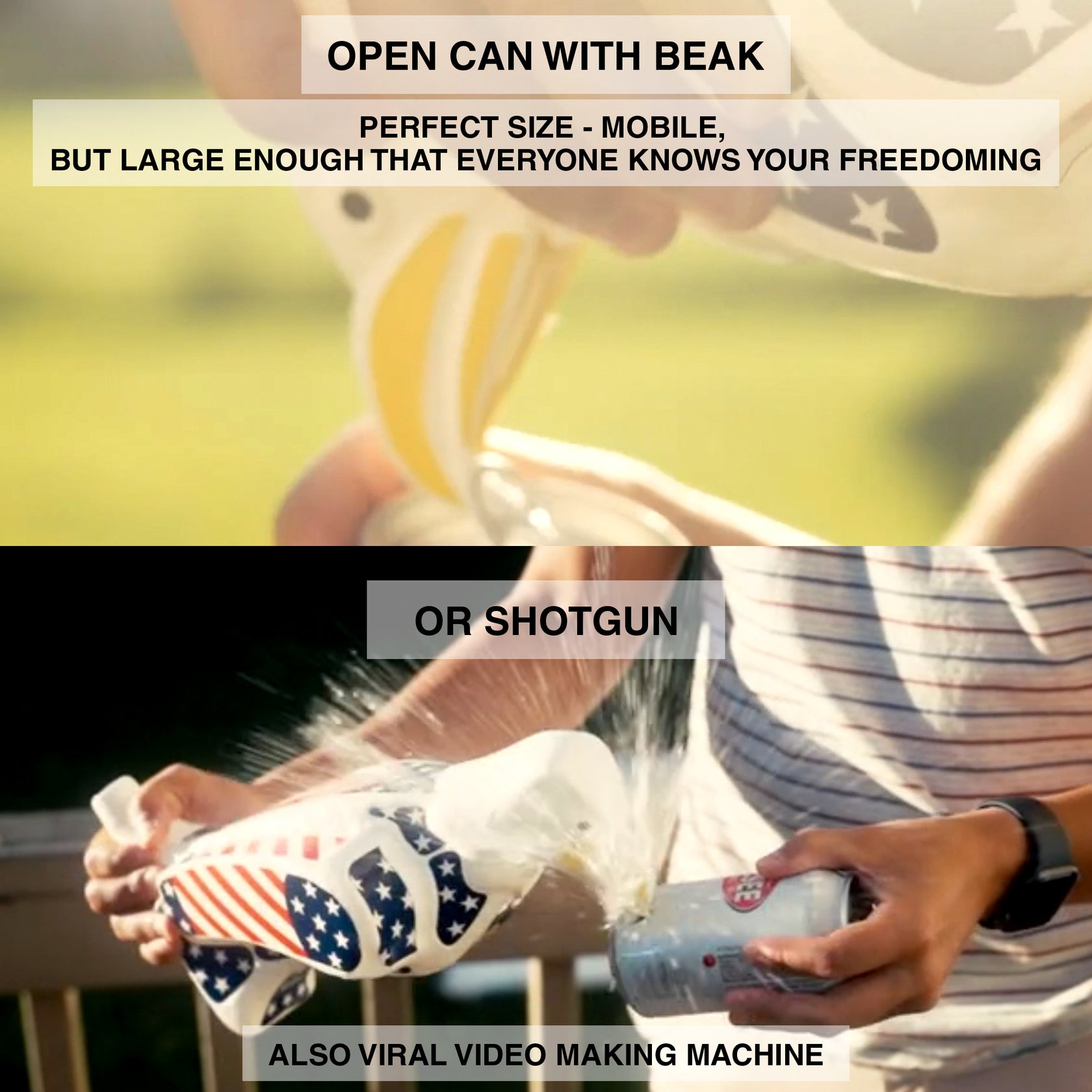 Celebrate with the Patriotic Eagle Beer Bong – Freedom Funnel